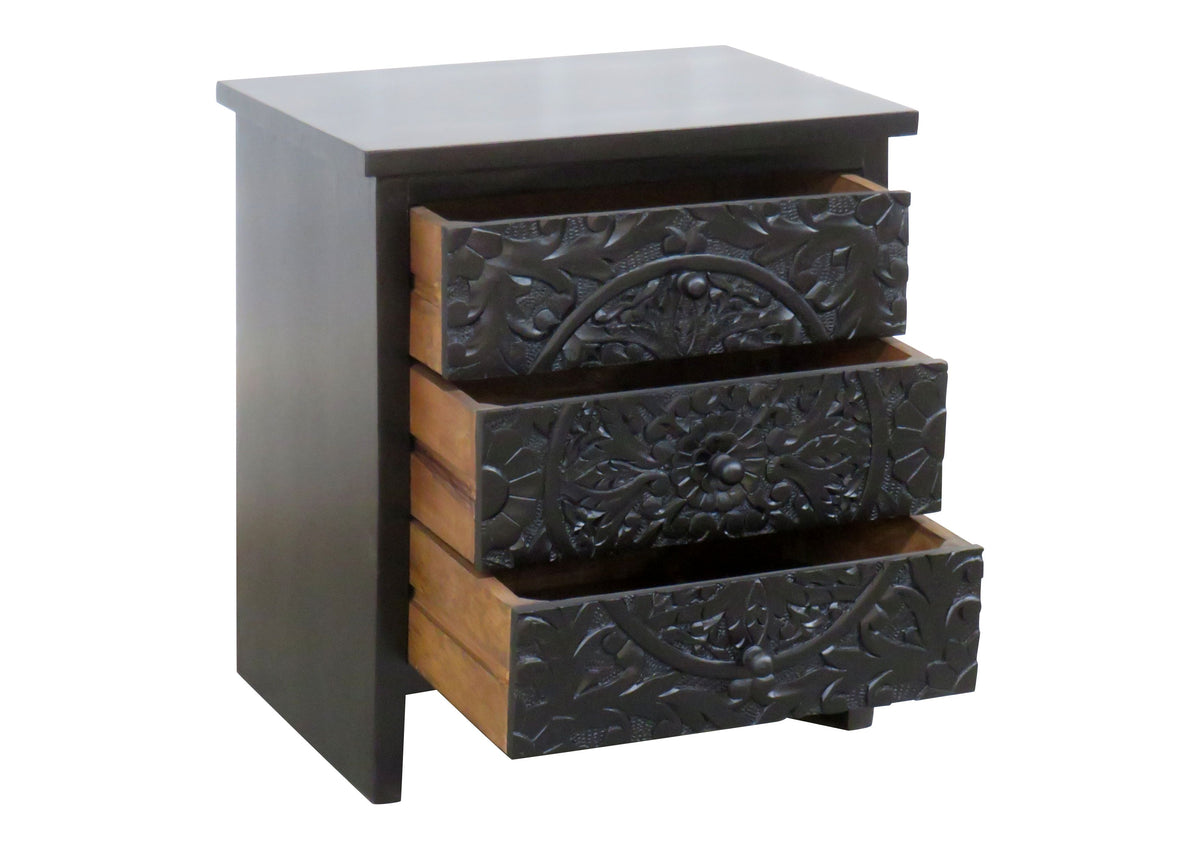 Valsad 3-drawer bedside table – Kif-Kif Import